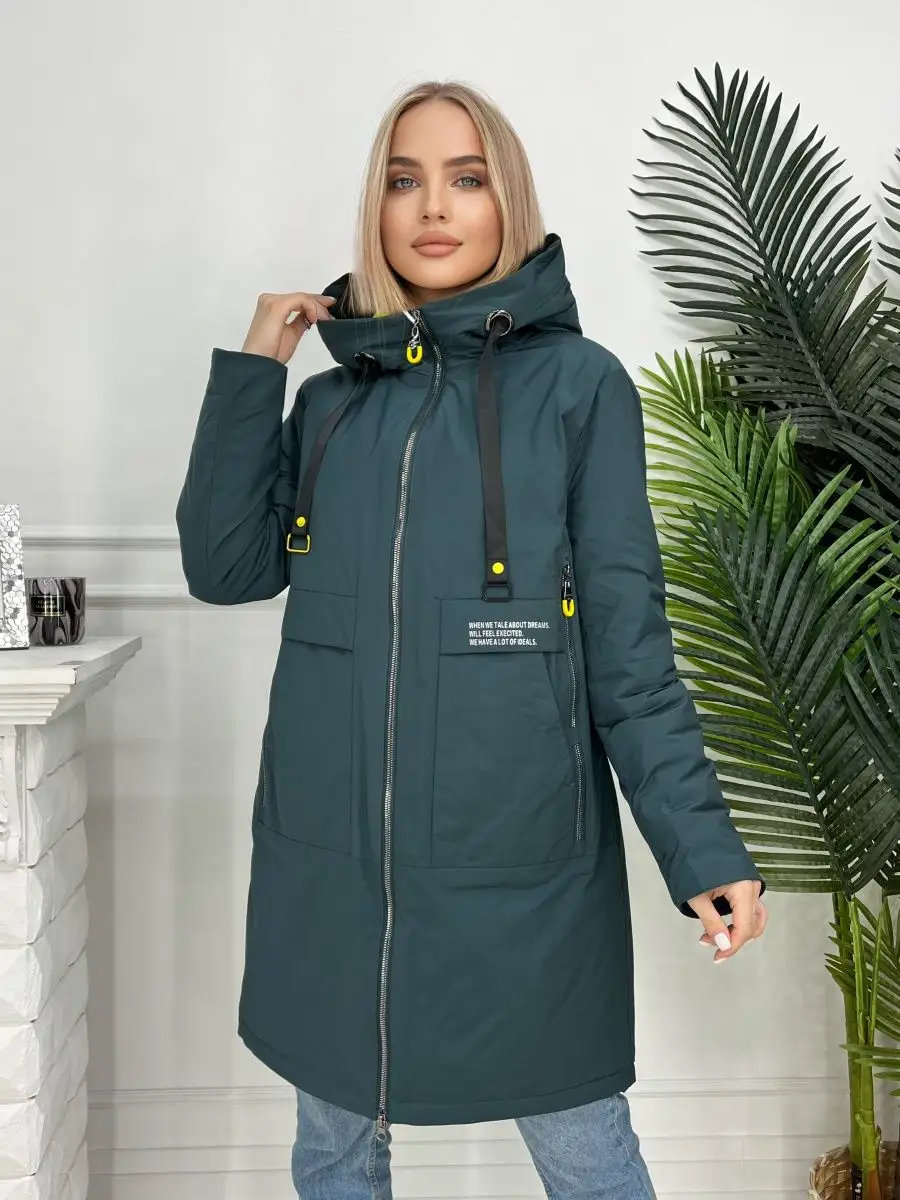 H&L Fashion Куртка женская осенняя теплая удлиненная